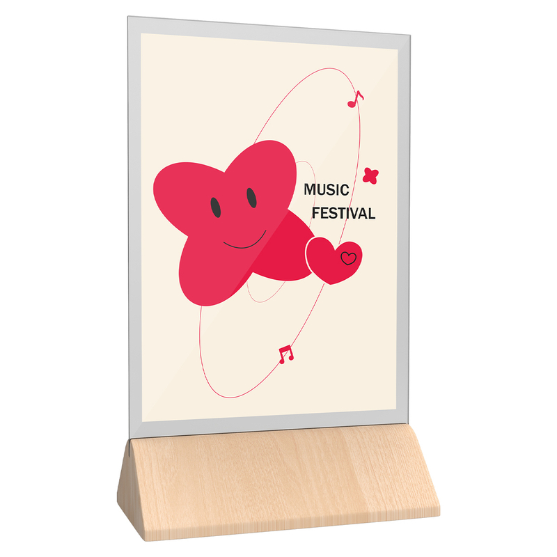 Acrylic Table Sign Counter Top Menu Card Display Sign Stand - Buy Menu ...