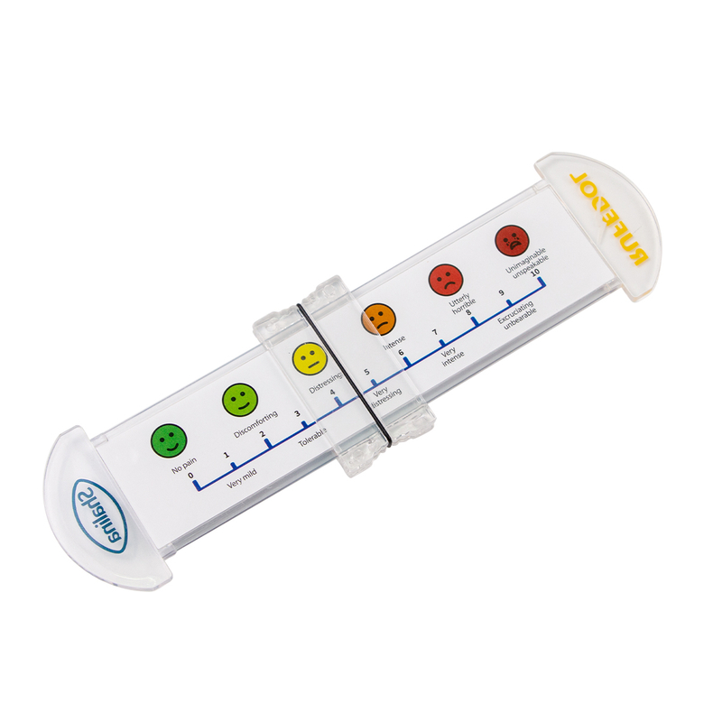 Custom Printed Plastic Medical Pain Scale Ruler - Buy Pain Scale Ruler ...