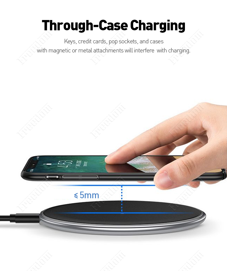 Custom Magic Circle QI Wireless Charger 10W Mobile Phone Fast Charge ...