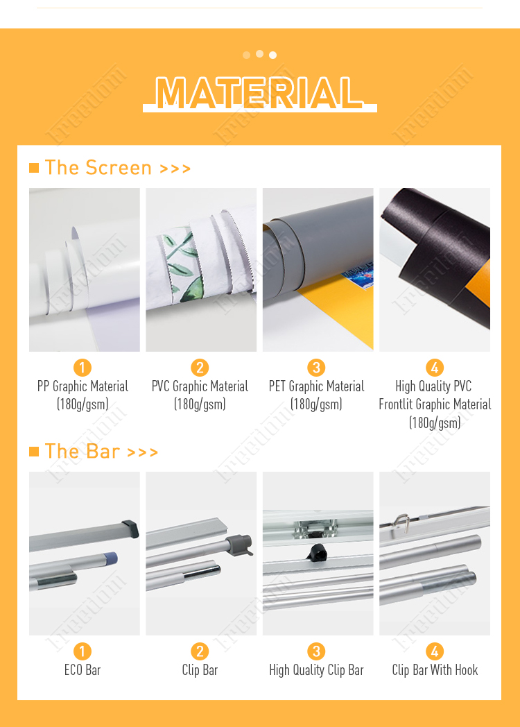 Custom Design Mini Desktop Roll Up Retractable Banner A4 A3 Display ...