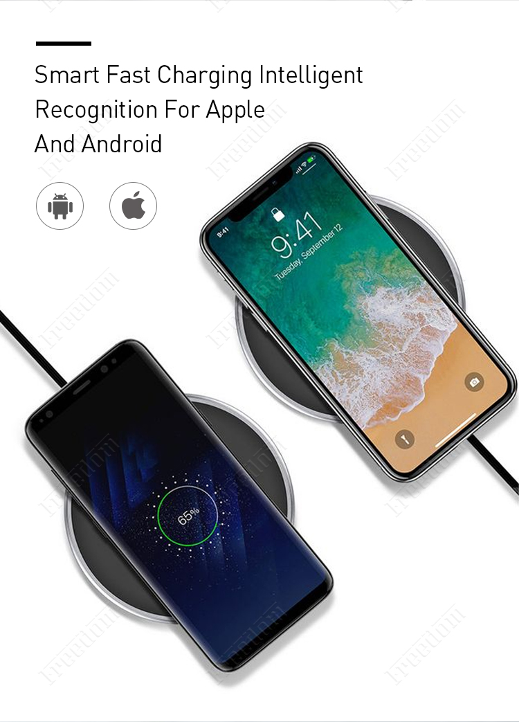 Custom Magic Circle QI Wireless Charger 10W Mobile Phone Fast Charge ...